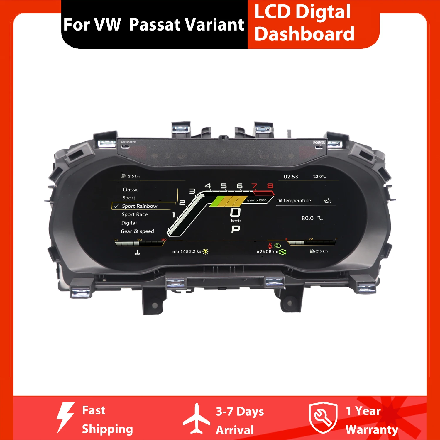 Car-Digital-Cluster-Instrument-For-Volkswagen-Passat-Variant-12-3-LCD ...