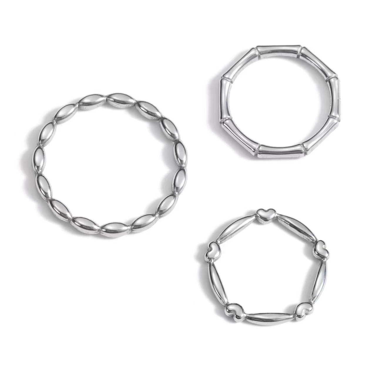 Simple-Design-Index-Finger-Ring-for-Men-Women-Minimalist-Heart-Rings ...