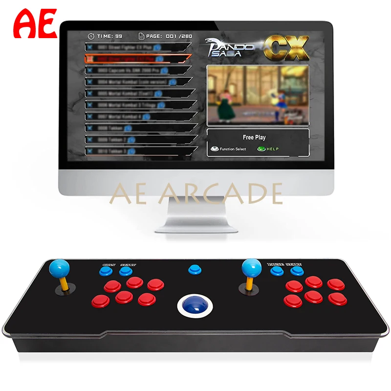 Pandora-Game-BoxThreesided-Machine-Trackball-Retro-Video-Arcade-Console ...