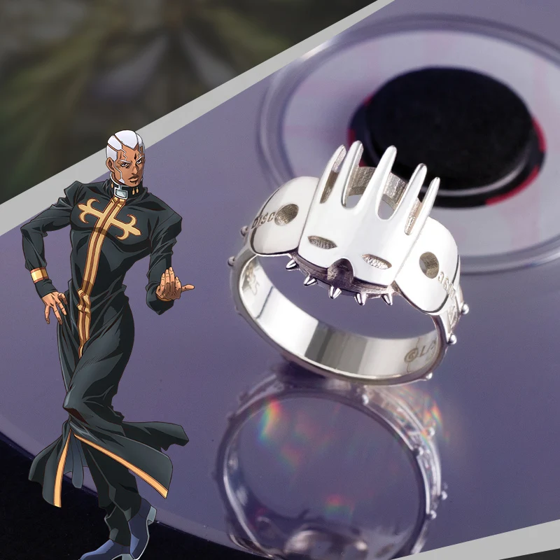 JoJos Bizarre Adventure Stone Ocean Enrico Pucci Anime Ring 925 ...
