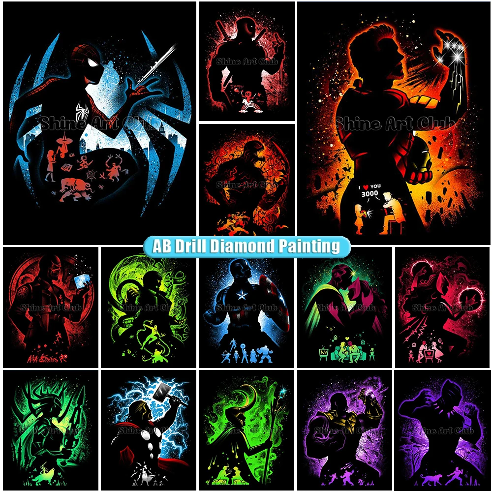 5d Diamond Painting Marvel Avengers | 5d Diy Diamond Painting Avengers ...