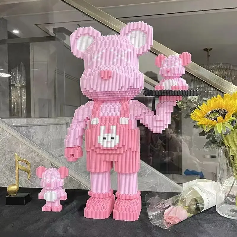 Violent-Bear-Building-Blocks-Couple-s-Tray-Small-Particle-Assembled-Toy ...