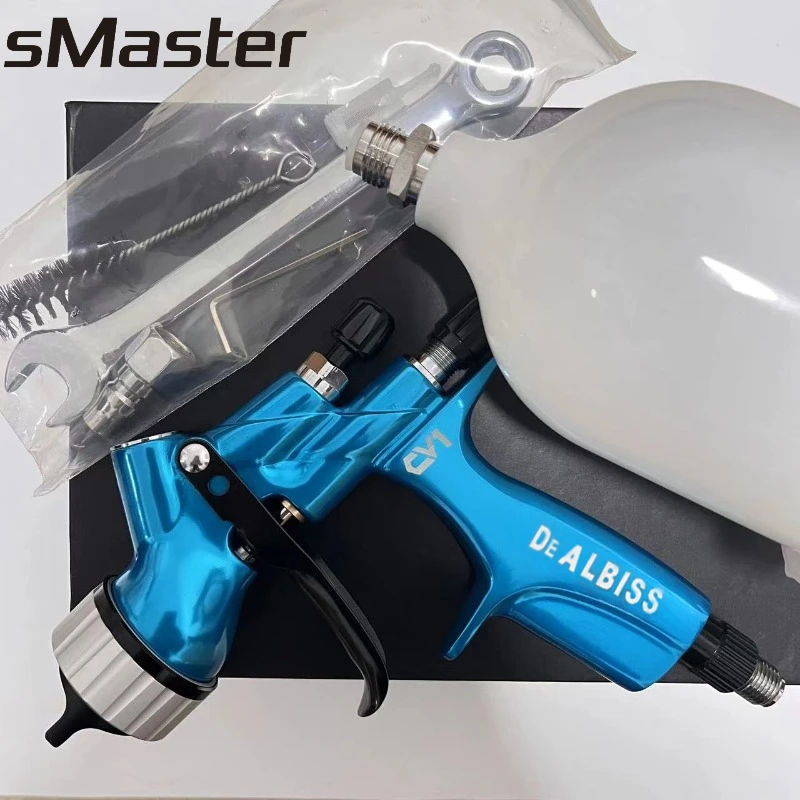 sMaster-CV1-Blue-Spray-Gun-Pro-Lite-1-3mm-Stainless-Steel-Nozzle-Paint ...