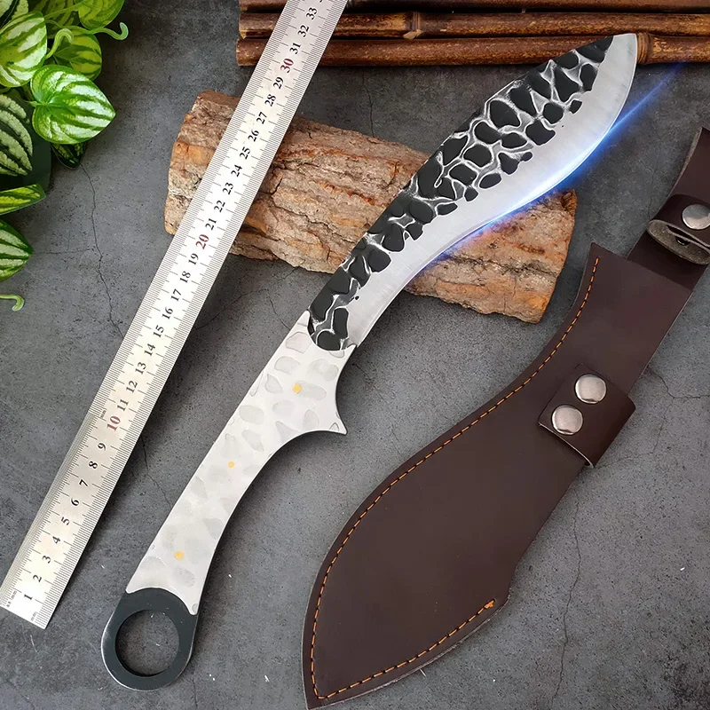 Stainless Steel Handle Kitchen Knives Chop Bone Cleaver Meat Vegetable ...