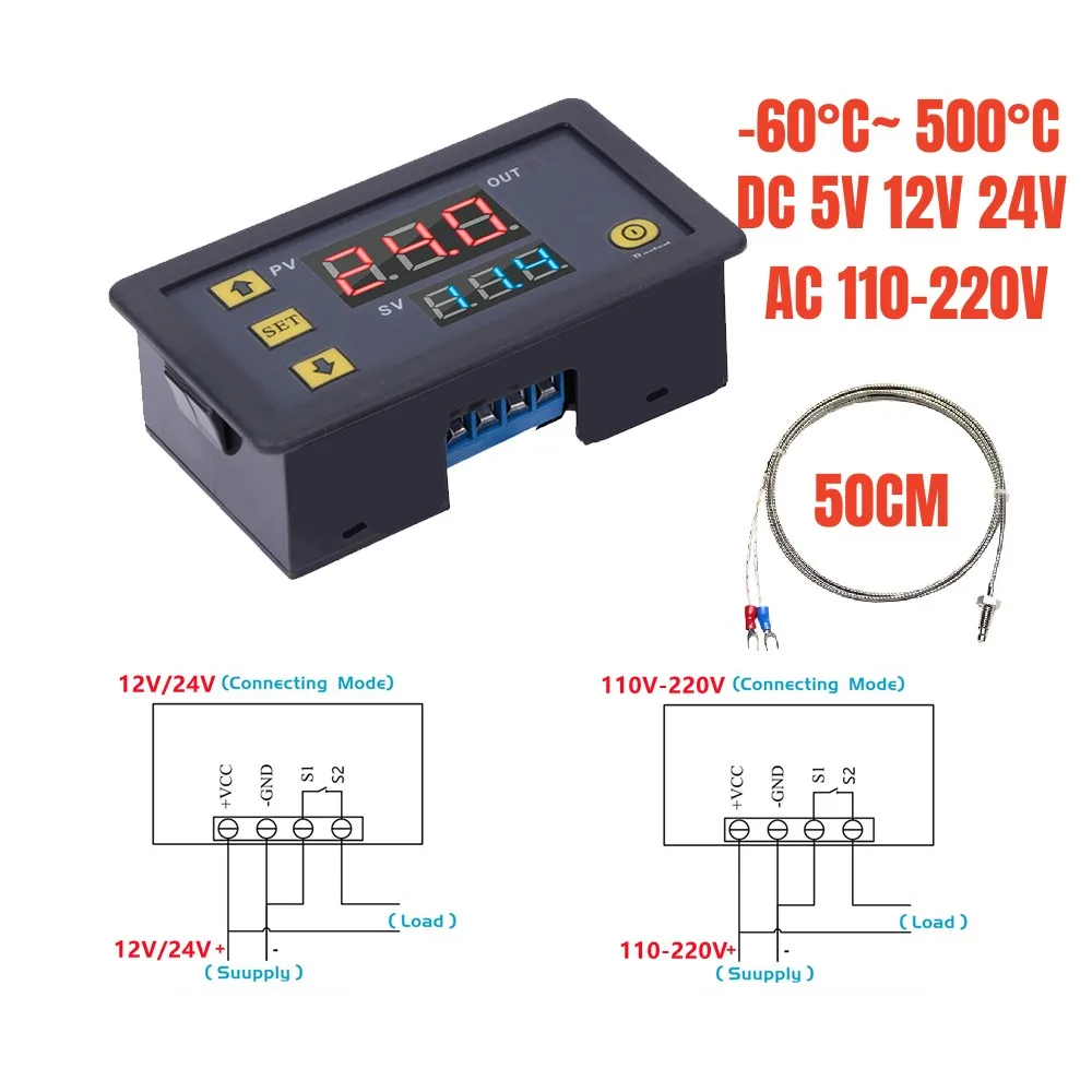 Mini-W3230-Probe-Line-Digital-Temperature-Control-LED-Display ...