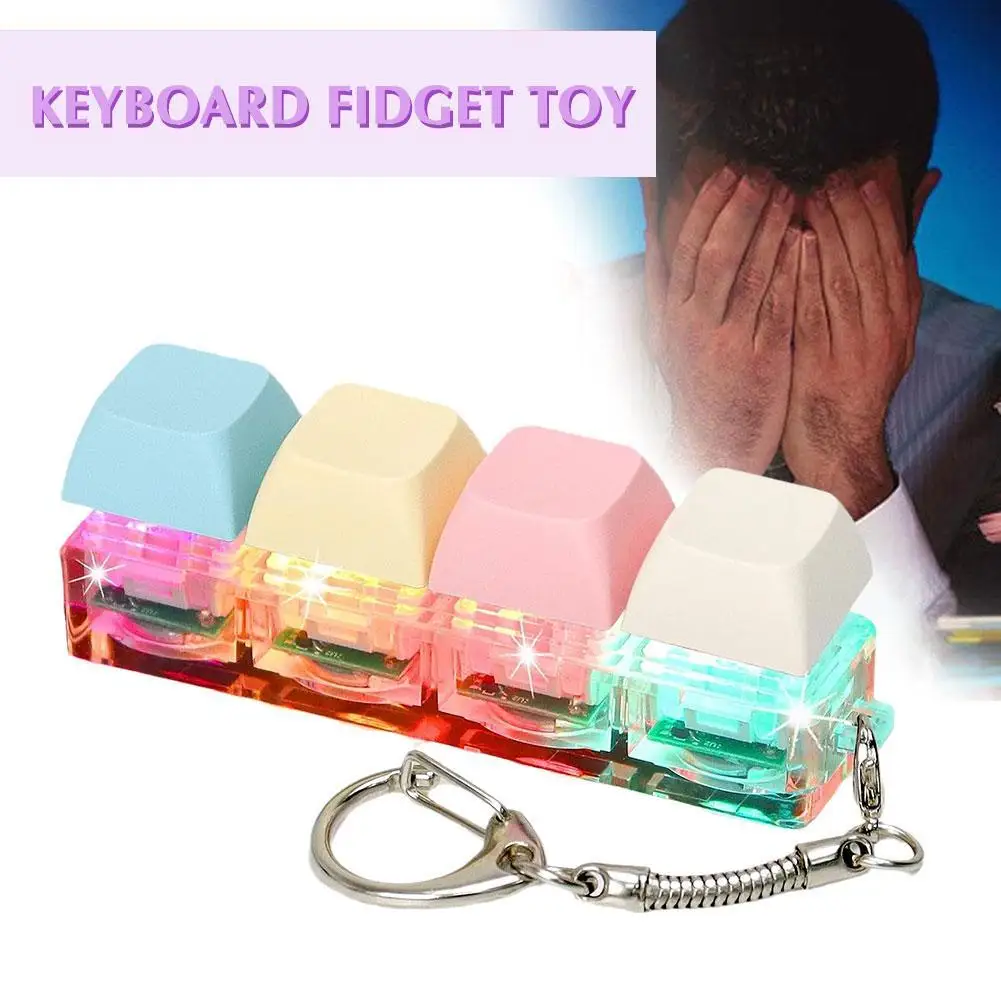Party-Stress-Relief-DIY-Fidget-Button-Keycap-Fidget-Keychain-Keyboard ...