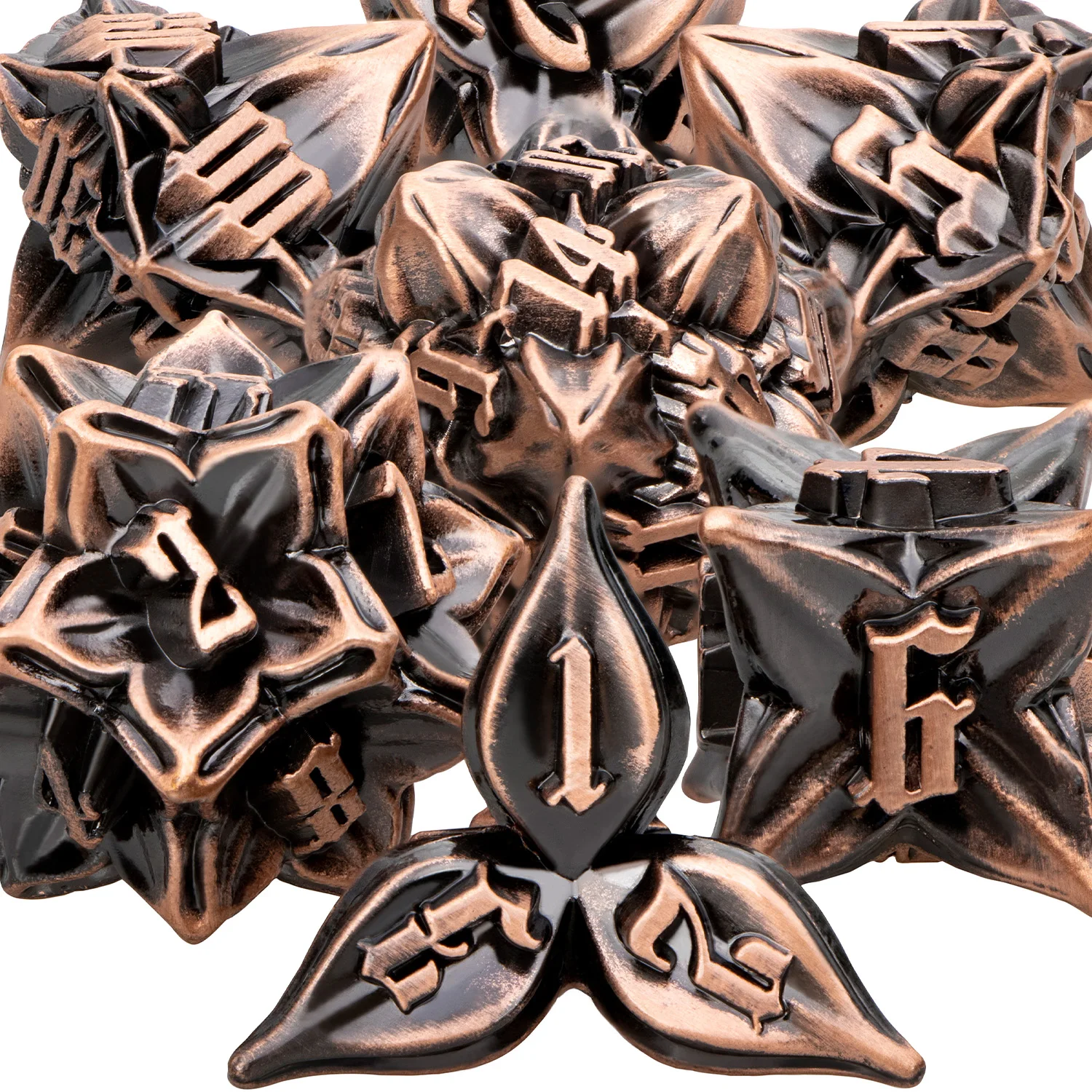 Grey And Copper D20