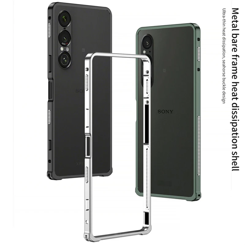 Cooling Medium Frame Case with Aluminium Alloy Metal Border for Sony ...