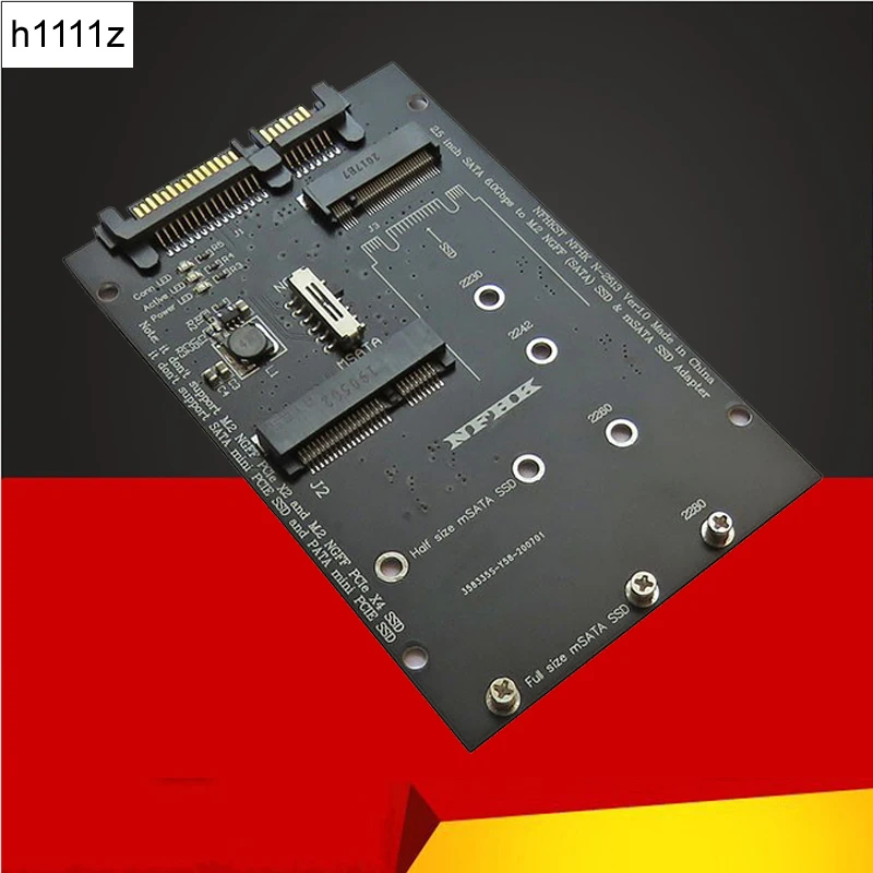 mSATA to SATA Adapter SSD M2 to SATA Adapter SATA M.2 NGFF mSATA SSD to ...