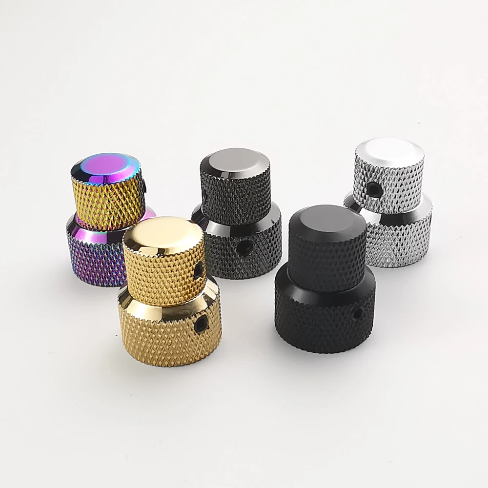 Guyker-1-Pcs-Concentric-Stacked-Knobs-Dual-Knurled-Control-Knobs-High-Grade-Dome-Volume-Tone ...