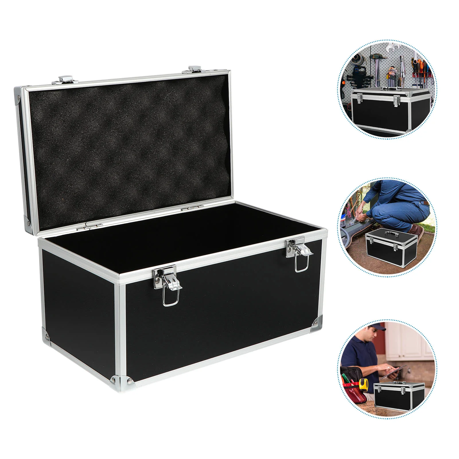 Toolbox-Instrument-Container-Water-Proof-Case-Carrying-Metal-Suitcase ...