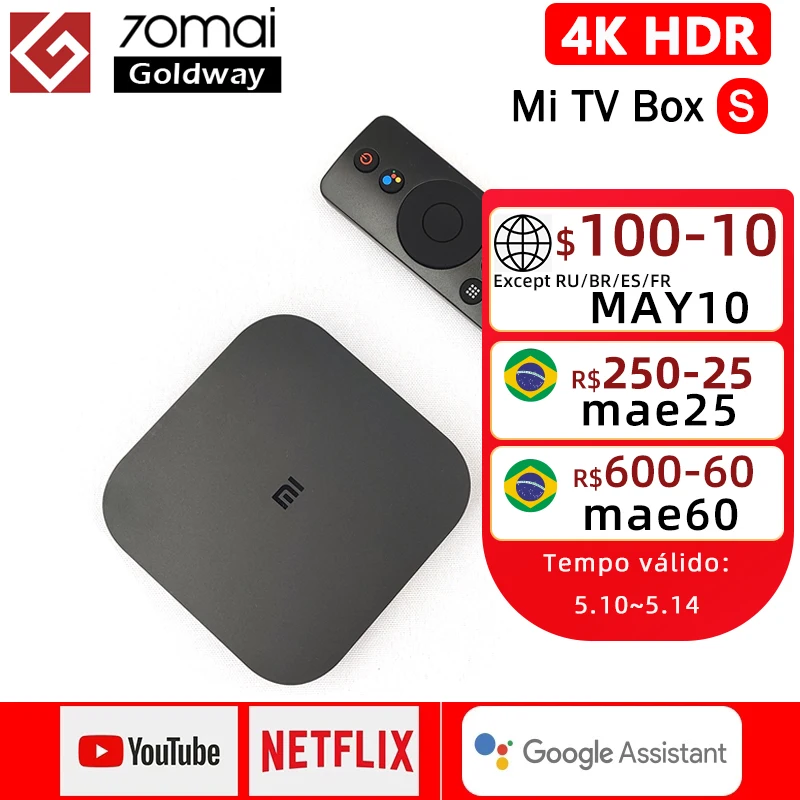 Xiaomi Mi Box 4k Android Tv Media Player Hdr | Xiaomi Mi Box Android 8. ...