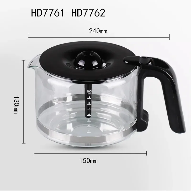 Coffee-Maker-Glass-Jug-for-Philips-HD7761-HD7762-HD7765-HD7766-HD7767 ...