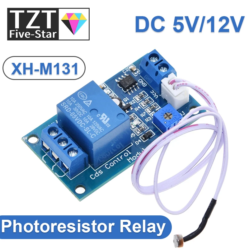 TZT XH-M131 DC 5V / 12V Light Control Switch Photoresistor Relay Module ...