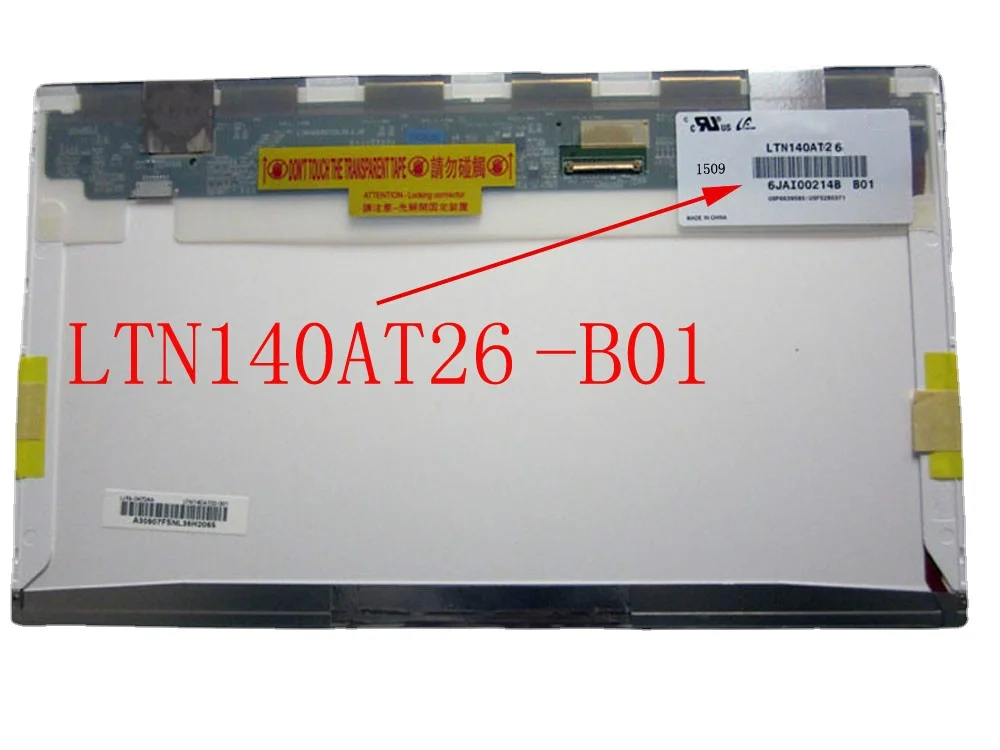 LTN140AT26 B01 LTN140AT26 B01 Tela Do Painel de TFT LCD 1366x768 HD LED Tela Original|led lcd ...