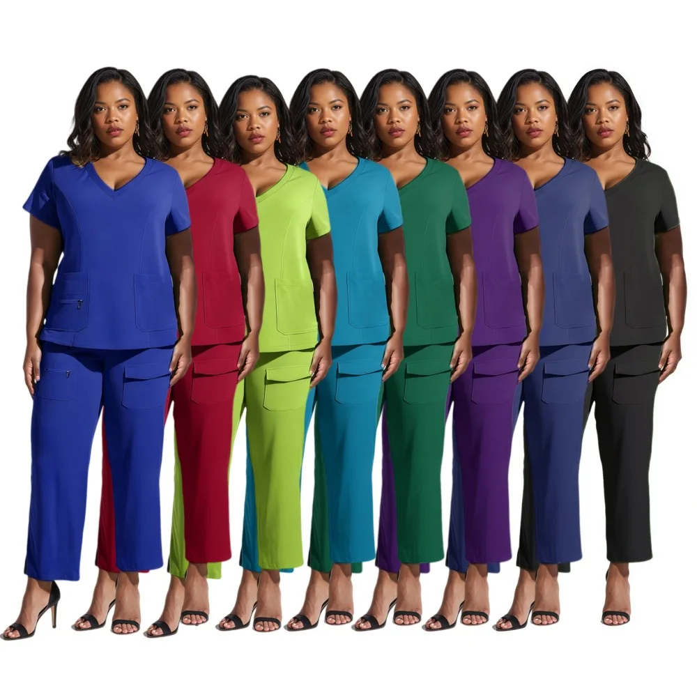 New Anti-Wrinkle Soft Suit Nursing Work Clothes Medical Nurse Uniforms ...