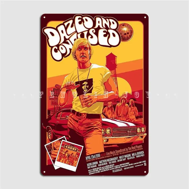 Dazed-And-Confused-Movie-Poster-Metal-Plaque-Wall-Plaque-Customize ...