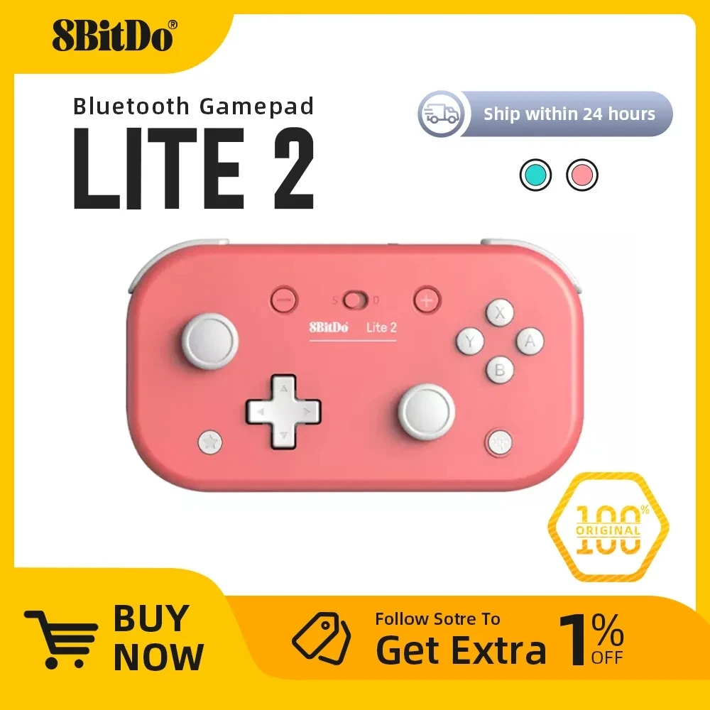 8BitDo Lite 2 Bluetooth Gamepad Wireless Game Controller with Joystick ...
