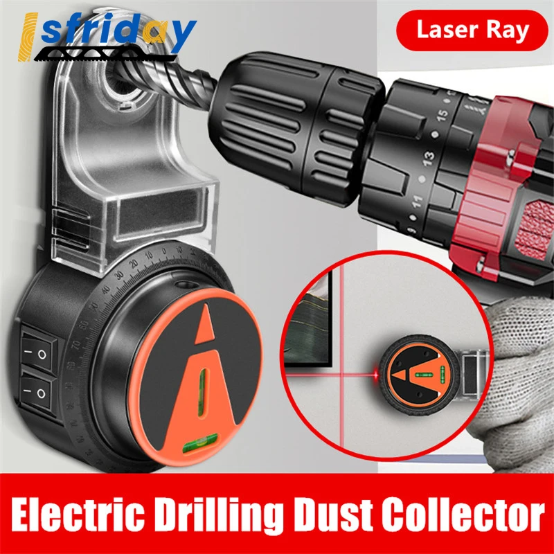 Newest-Electric-Drilling-Dust-Collector-360-Laser-Level-2-In-1-Wall ...