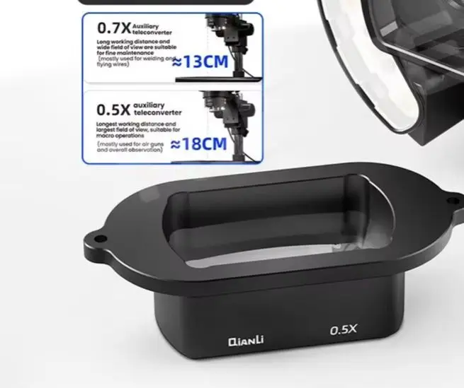 QIANLI 0.5x - 0.7x Teleconverter for Microscope Light Sources ...