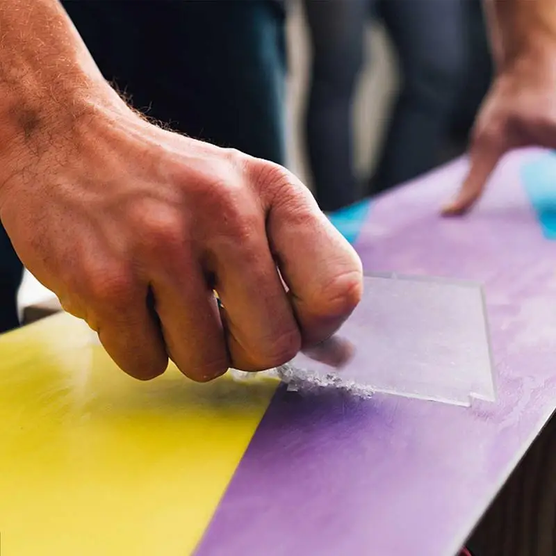 Snowboard-Wax-Scraper-Protable-Acrylic-Ski-Wax-Scraper-With-Right-Notch ...