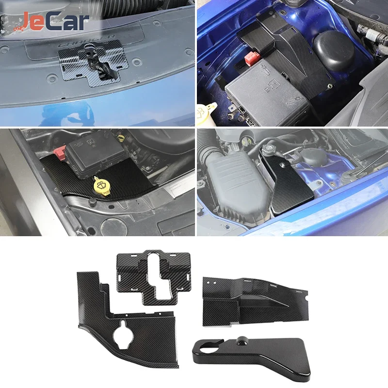 JeCar-Engine-Electric-Wire-dDust-Cover-Kit-Coolant-Pot-Lid-Sticker-For ...