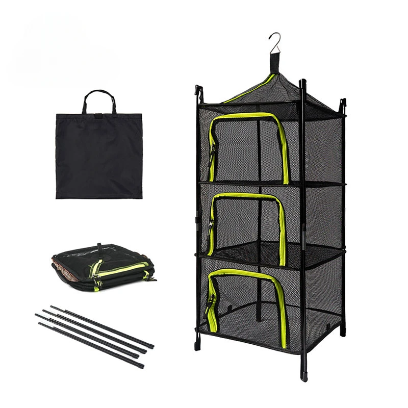 3-4-Layers-Foldable-Hanging-Mesh-Anti-insect-Drying-Storage-Net-Rack ...