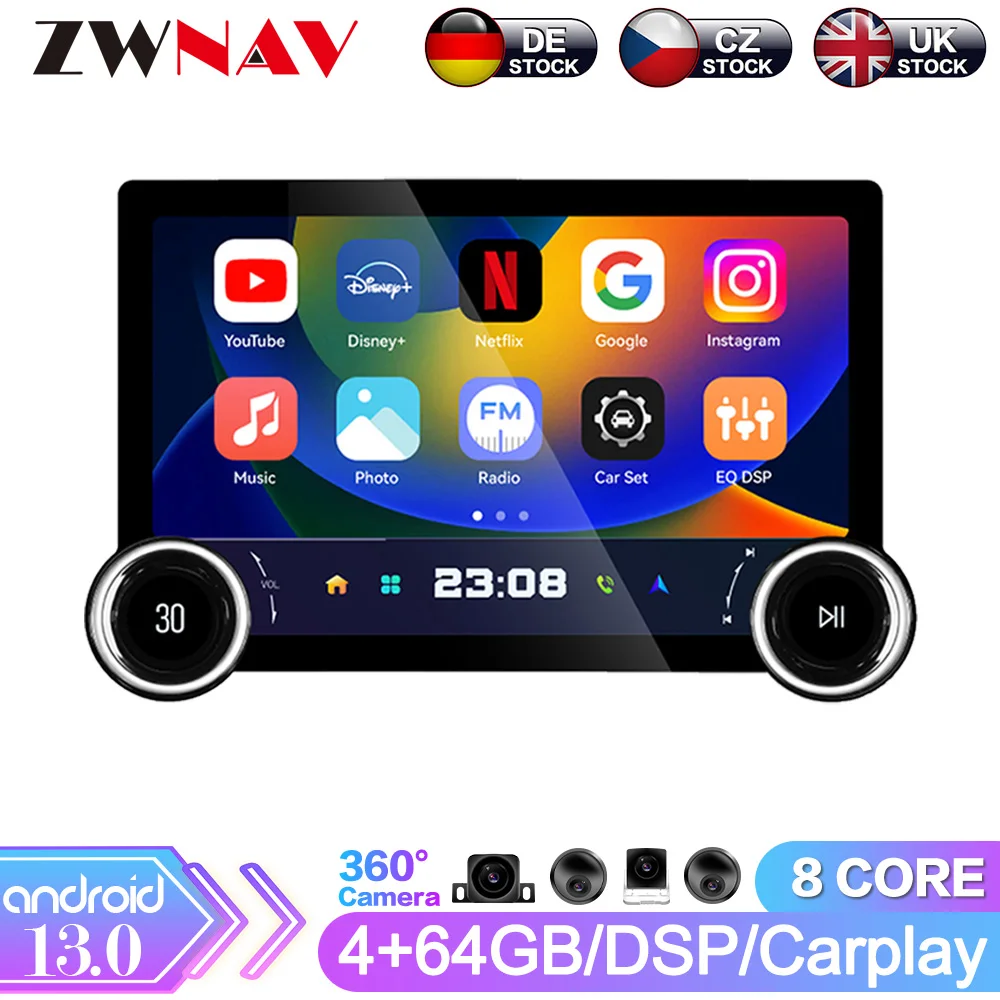 ZWNAV-11-8-Inch-Universal-Car-Radio-Multimedia-Wireless-Carplay-Apple-Android-Auto-Touch-Screen ...