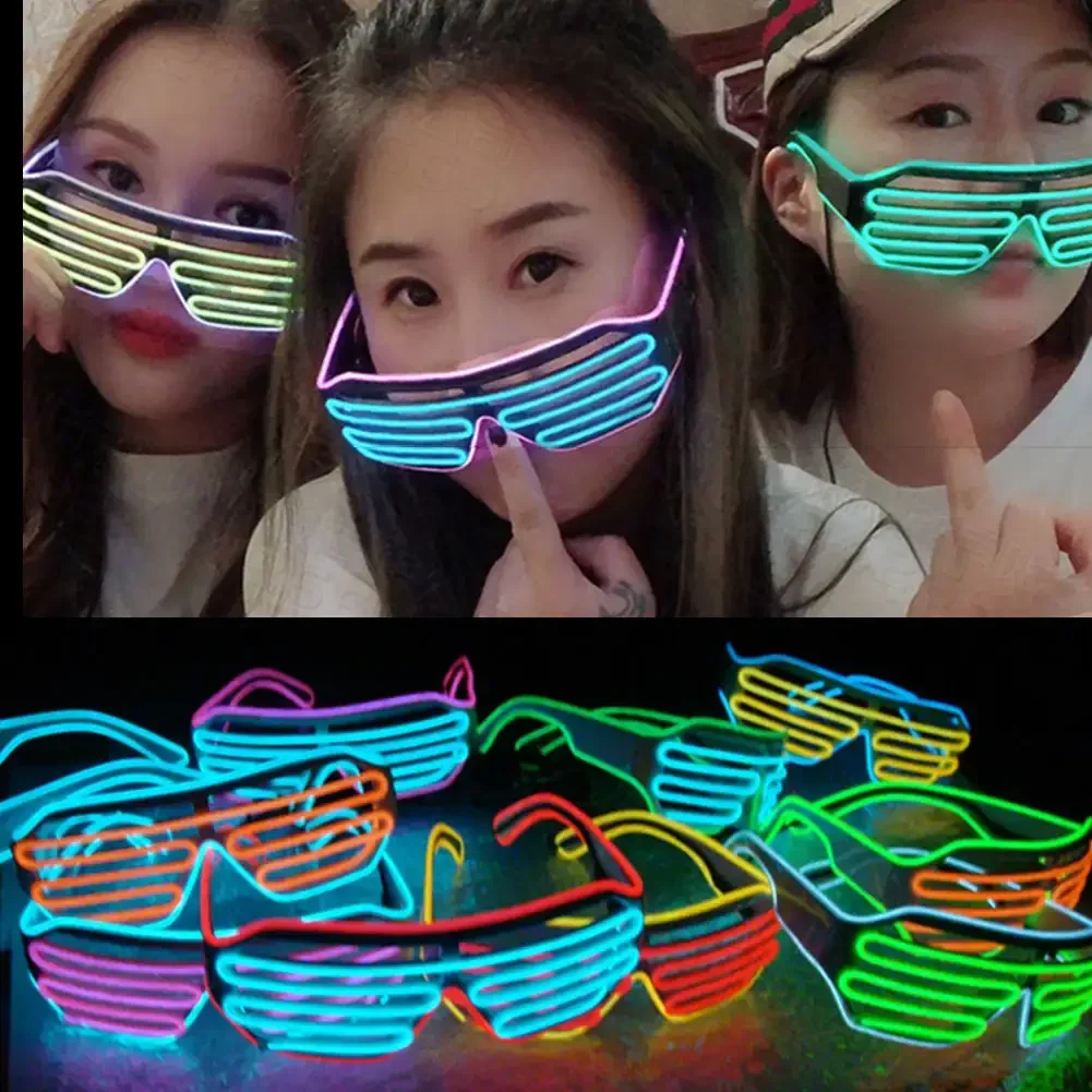 Glowing-Glasses-LED-Gafas-Luminous-Bril-Neon-Christmas-Glow-Sunglasses ...