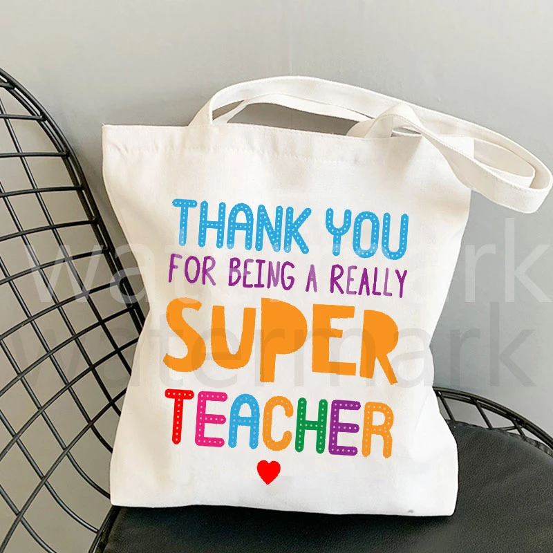 Teachers Gifts Appreciation Thanks | Thank Really Super Teacher Tote ...