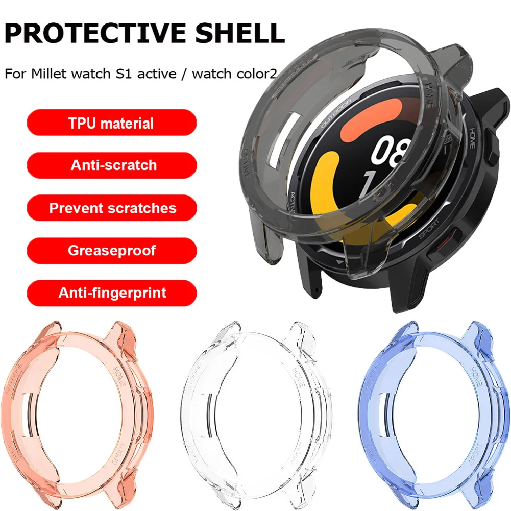 1pcs-Smart-Watch-Protective-Case-Tpu-Transparent-All-around-Protective ...