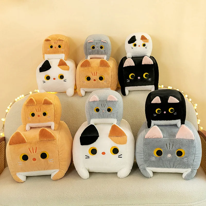 20-30-40cm-Square-Cat-Plush-Doll-Cute-Animal-Plushie-Cat-Doll-Kids ...