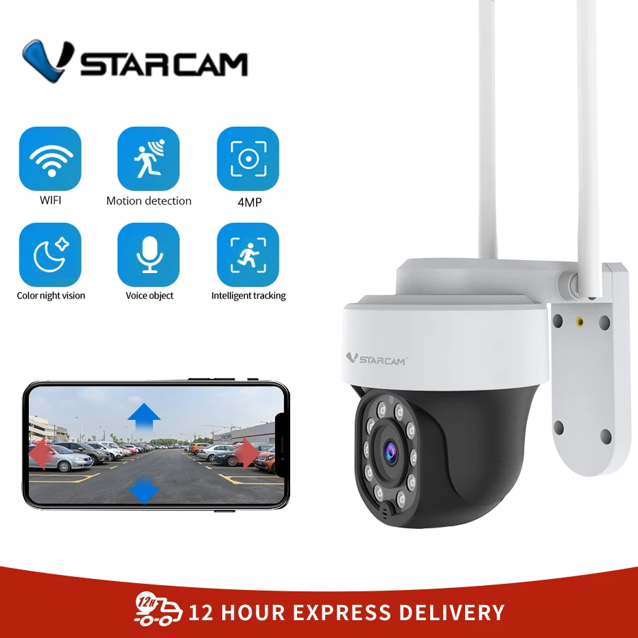 Vstarcam New Outdoor Security Wireless 4MP IP Camera Security CCTV ...