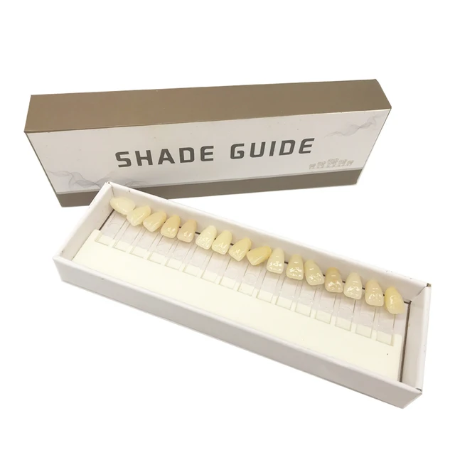 USA Dental Materials USA Dental Shade Guide - Durable 16 Color Teeth ...