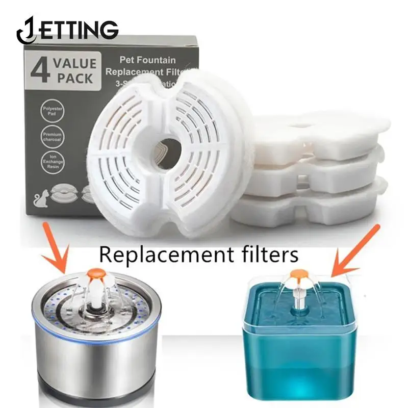 4pcs-Replacement-Activated-Carbon-Replacement-Filters-For-Pet-Water ...