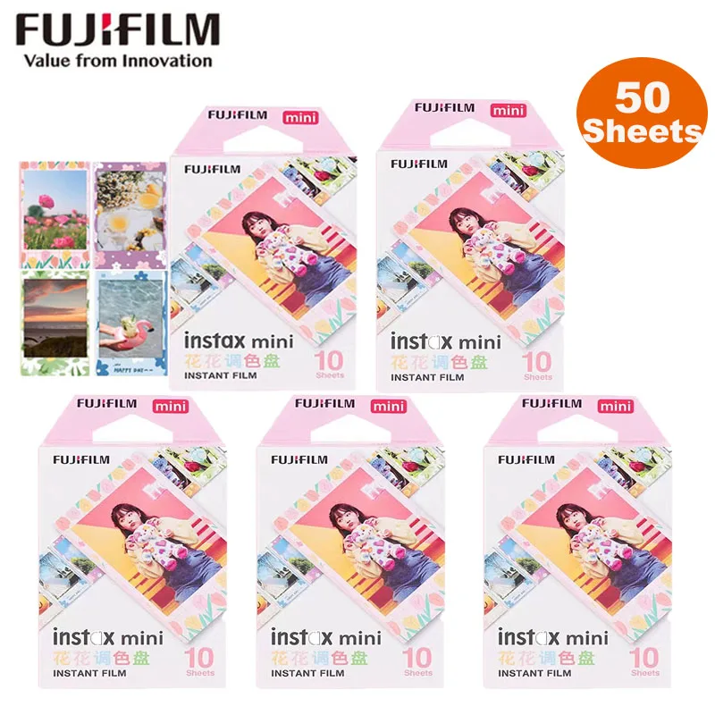 10-20-30-50Sheets-Fujifilm-Instax-Film-Paper-Flower-Color-Palette-Mini ...