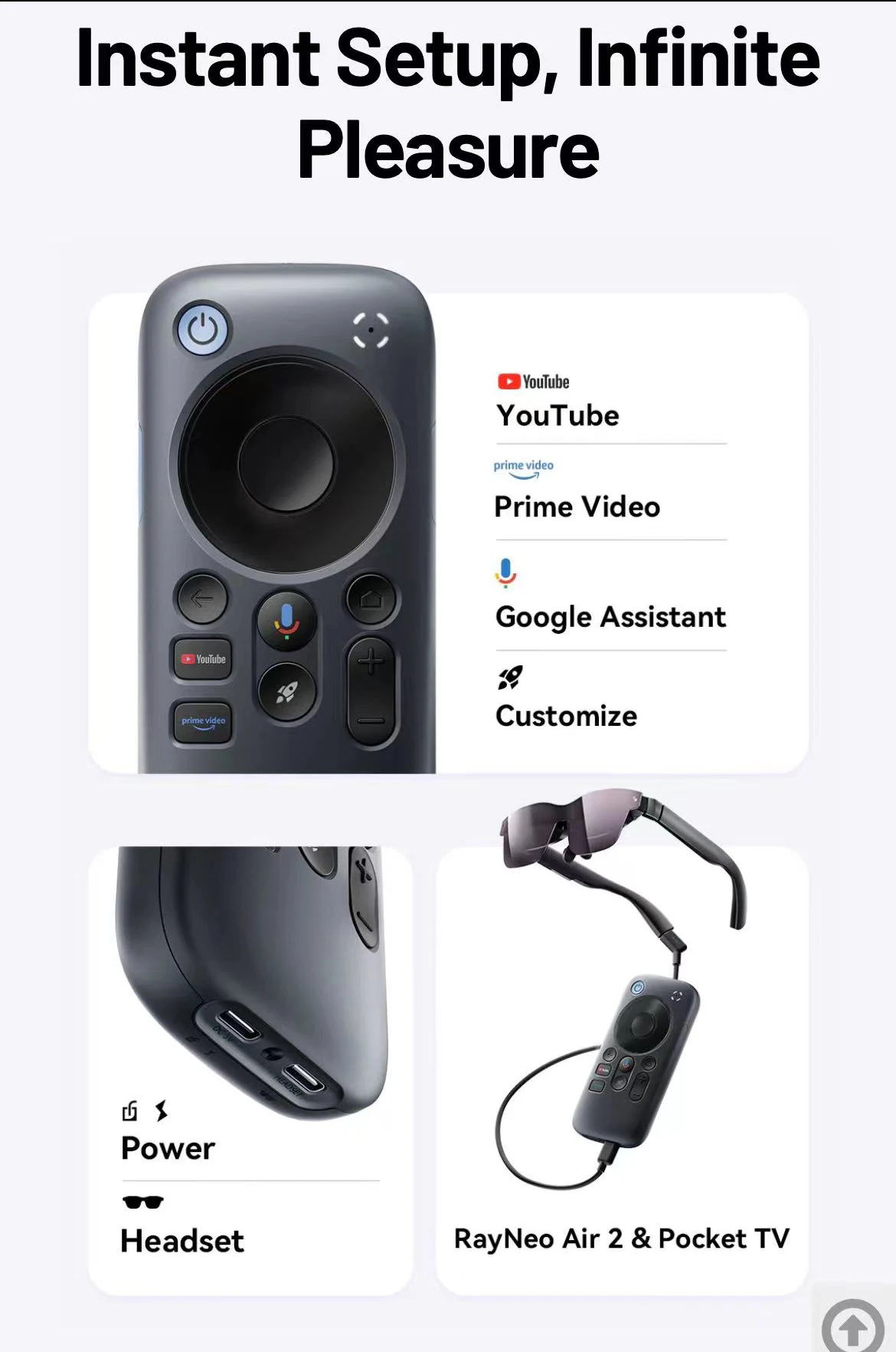 Адаптер базовой станции для Rayneo Air 3/Air Plus/Air2/Air2 S/X2 AR ...