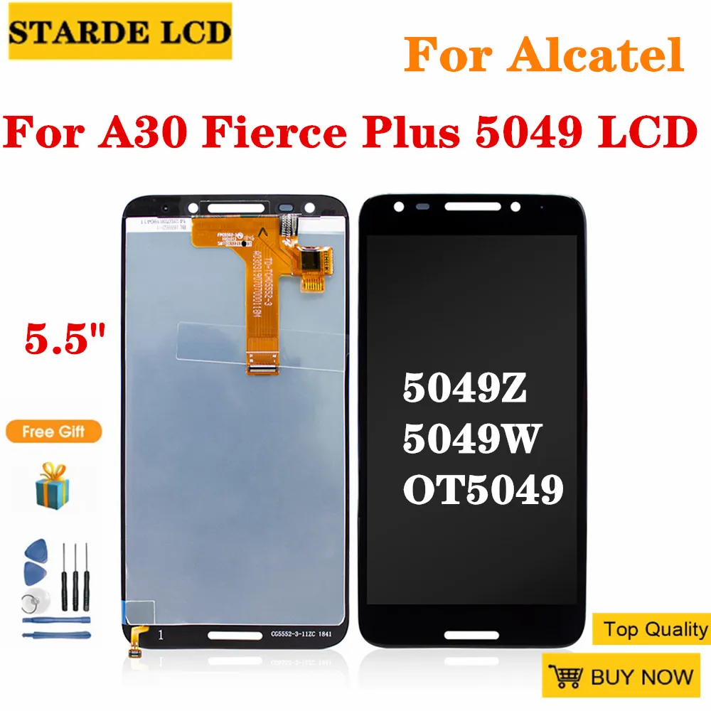 5-5-LCD-Display-For-Alcatel-A30-Fierce-Plus-5049-Touch-Screen-Digitizer ...