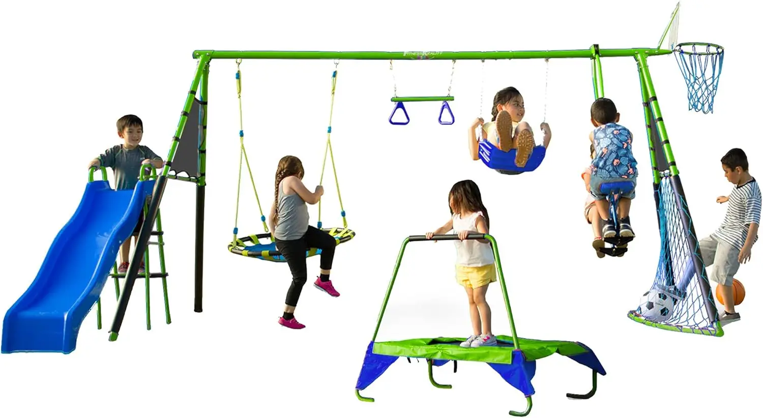 Outdoor-8-Station-Playground-Set-Comes-with-Swing-Set-Slide-Monkey-Bars ...