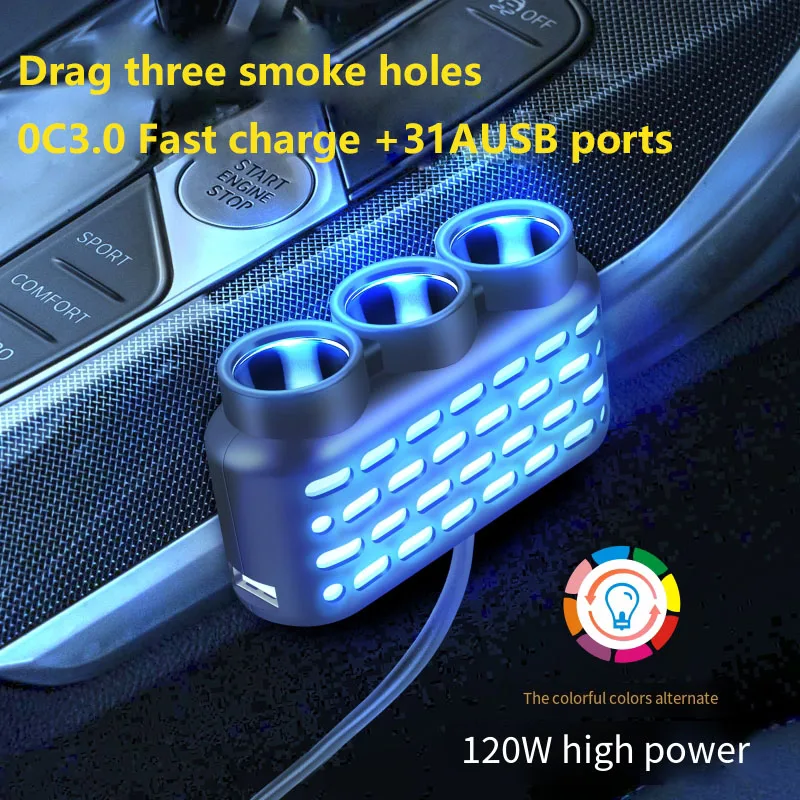 Car-Charger-Car-Multi-function-USB-Fast-Charging-Mobile-Phone-Car ...