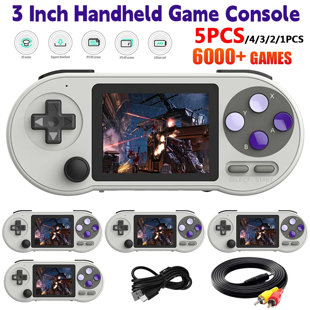 ["Para Data Frog SF2000 3 Polegada Retro Game Console IPS Portable ...