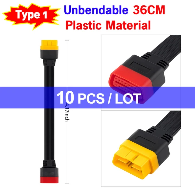 OBD2 Extension Cable, Professional Automotive Diagnostic Scan Tool Full ...