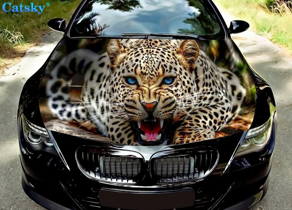 Wild-Cheetah-Car-Hood-Sticker-Custom-Animal-Car-Hood-Decoration-Hood ...