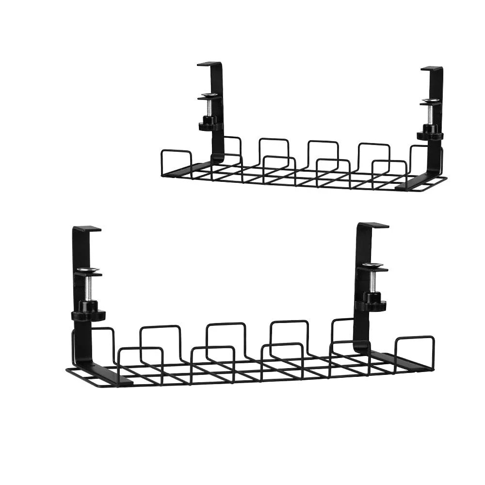 Wire-Basket-Shelf-Under-Table-Storage-Rack-Wire-Desk-Cable-Under ...