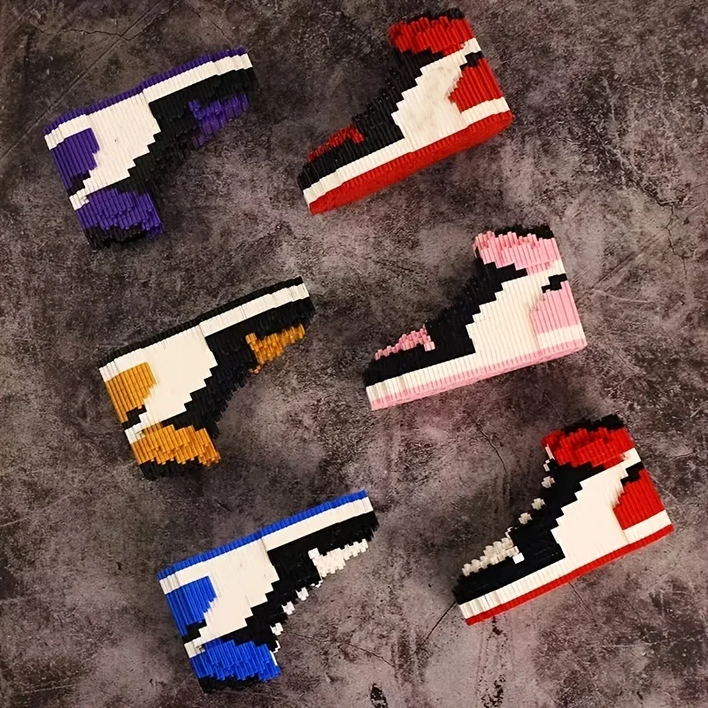 Mini Basketball Shoes Building Block Sneakers Model Bricks Toys DIY ...