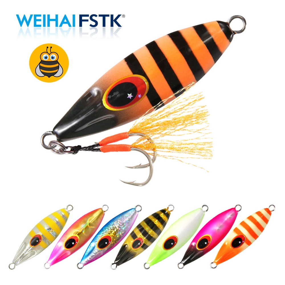 Cast Metal Jig Slow Pitch Jig 20 30 40 60 80g Shore Casting Jigging Spoon Saltwater Fishing Lure ...