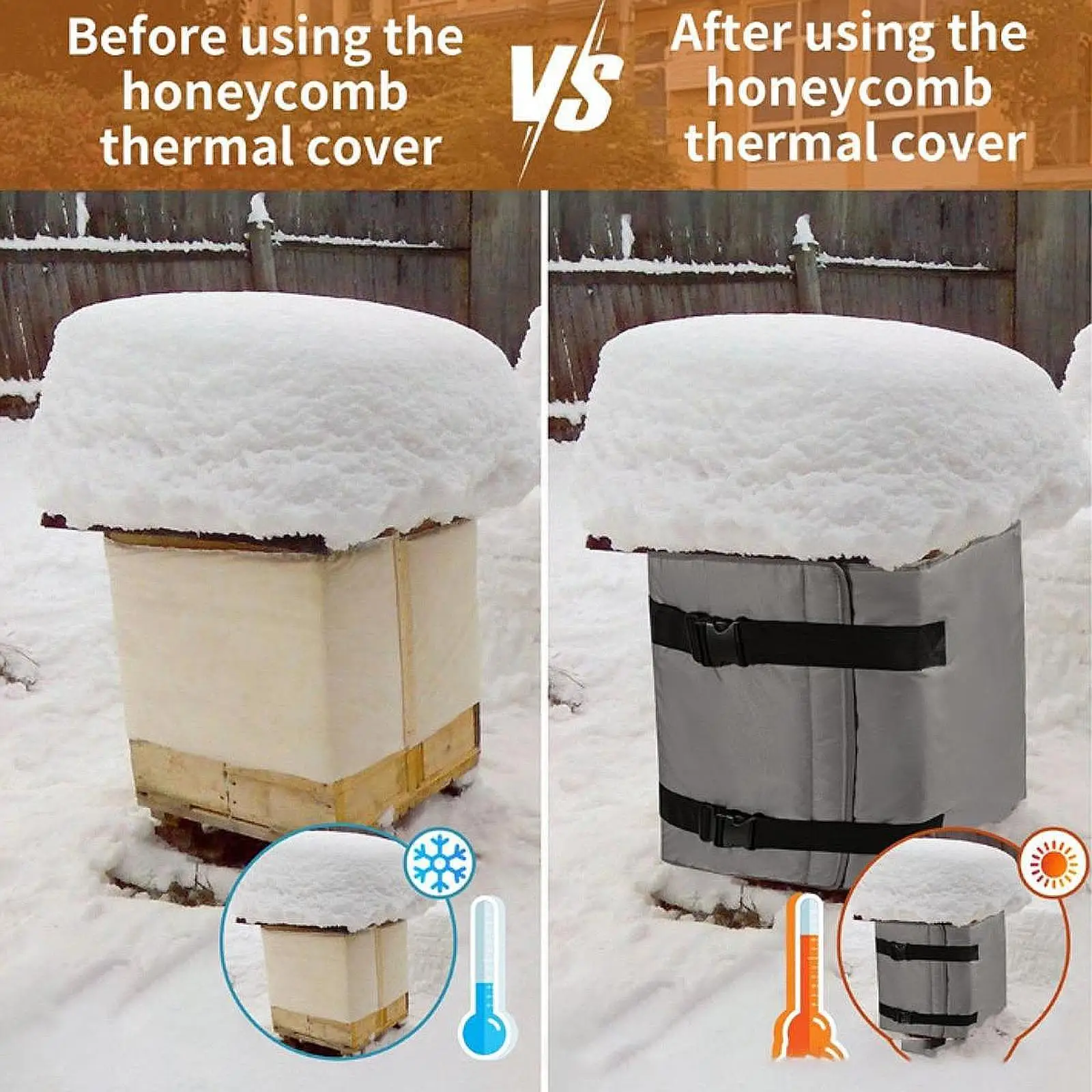 Winter Bee Hive Wrap Cold Weather Hive Boxes Coldproof Beekeeping ...