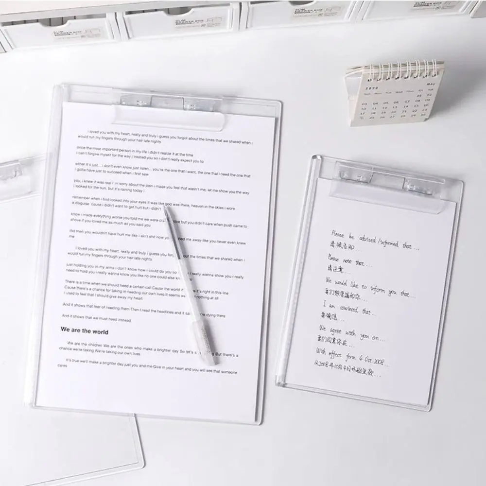 A4-A5-File-Folder-Board-High-Quality-Transparent-Acrylic-Document ...