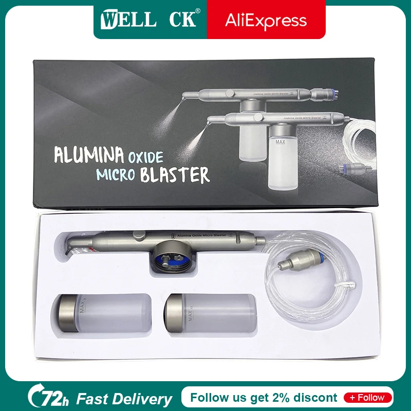 Wellck Dental Aluminum Oxide Sandblasting Gun Micro Blaster Polisher 2/ ...