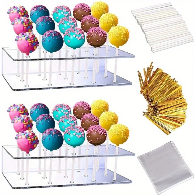 1pcs-Lollipop-Display-Rack-and-300pcs-Packaging-Acrylic-Lollipop-Stand ...